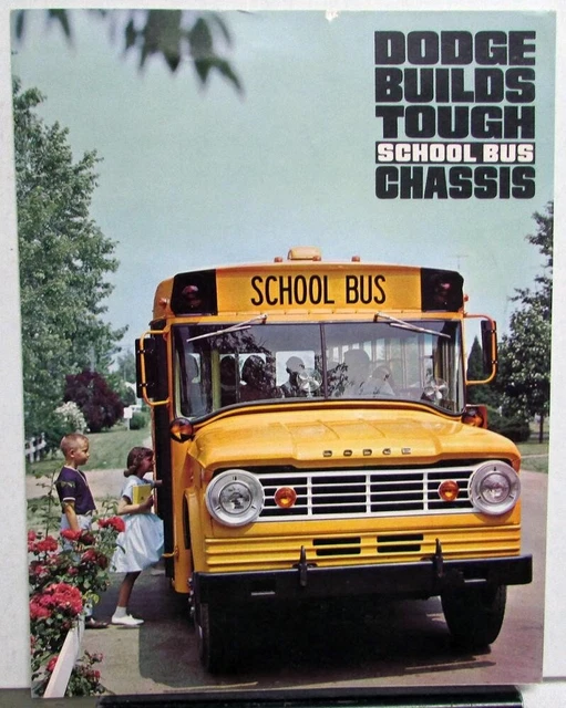 1966 DODGE SCHOOL Bus Chassis Dealer Sales Brochure S400 S500 S550 S600 ...