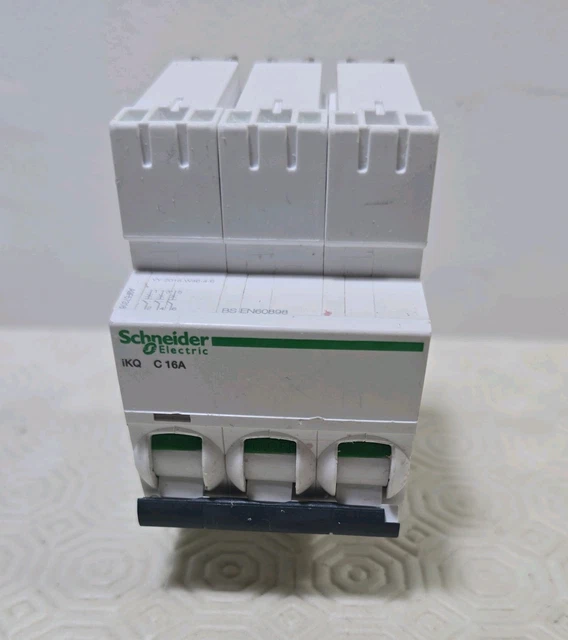 SCHNEIDER MCB 16 Amp Acti9 iC60H Type C 16A Triple Pole used £20.97 - PicClick UK