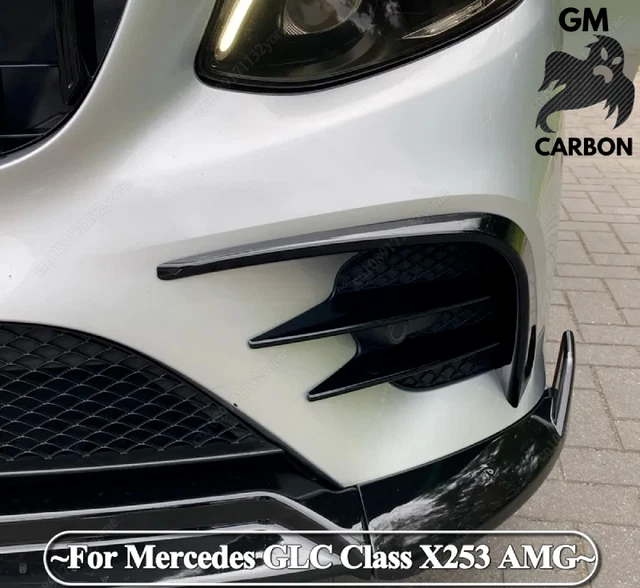 MERCEDES BENZ GLC Class Front Bumper Splitter Spoiler Fog Light Trim £ ...