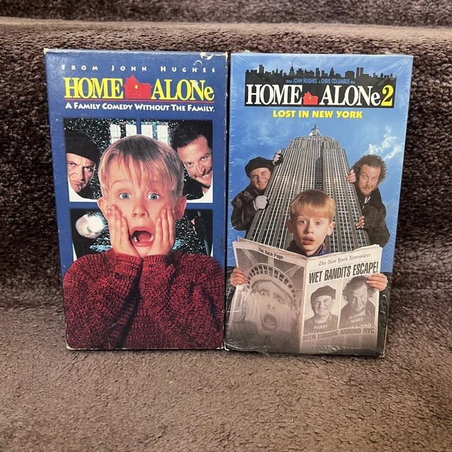 HOME ALONE & Home Alone 2 Lost In New York 2 VHS Lot Christmas Family ...