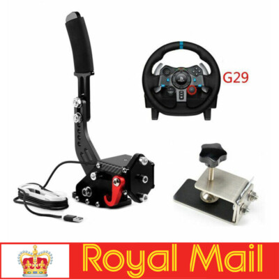 FOR LOGITECH G27 G25 G29 T500 T300 Black 14Bit USB PC Handbrake Sim ...