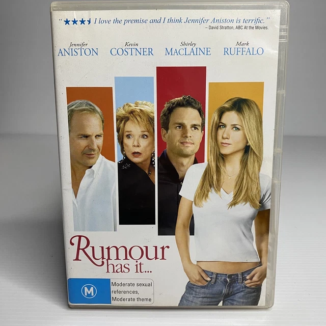 RUMOUR HAS IT (DVD, 2005) Region 4 VGC Jennifer Aniston Free Aust Post ...