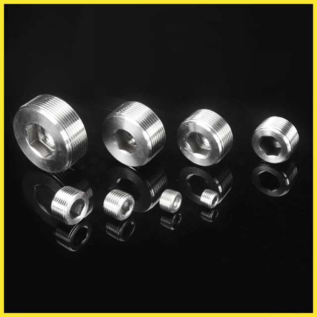HEX SOCKET HEAD End Caps Plug 304 Stainless Steel Male BSP 1/8"- 2 ...