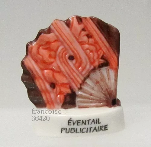 FÈVE DE COLLECTION porcelaine / DE LA SERIE EVENTAIL PUBLICITAIRE EUR 1 ...