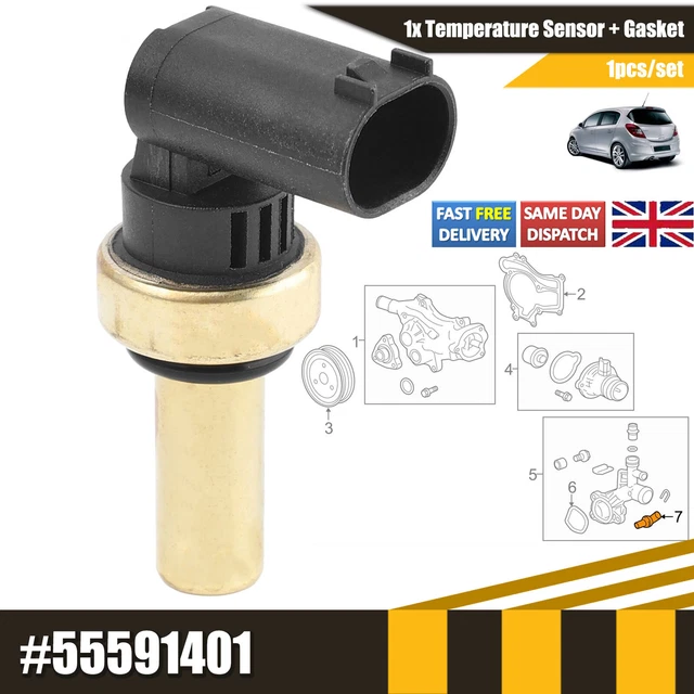 ENGINE COOLING COOLANT Radiator Temperature Sensor For Vauxhall Astra ...