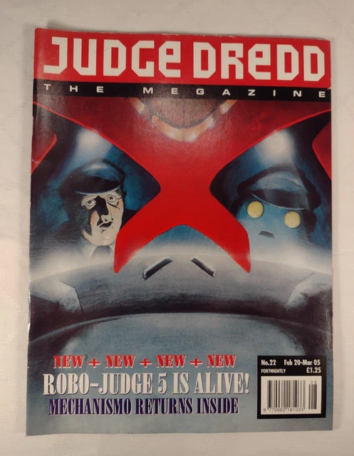 JUDGE DREDD MAGAZINE No.22 Feb 20 1993 Robo-judge EUR 7,04 - PicClick IT