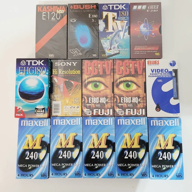 VIDEO CASSETTE TAPES VHS TV Programmes Memorex TDK Sony Fuji -5 Used 10 New £29.00 - PicClick UK