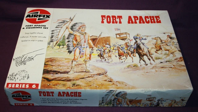 AIRFIX FORT APACHE & Figuren Spielset im Maßstab 1:76 Modellbausatz ...