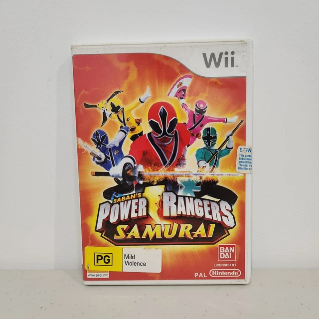 POWER RANGERS SAMURAI - Nintendo Wii Game, No Manual, RARE, Free ...