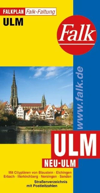 FALK STADTPLAN FALKFALTUNG Ulm, Neu-Ulm EUR 4,36 - PicClick DE