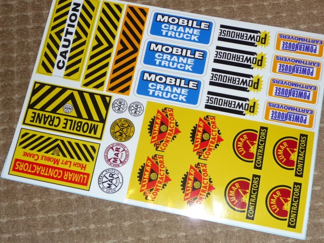 LUMAR LOUIS MARX & Co Powerhouse Replacement Sticker Selection A4 sheet ...