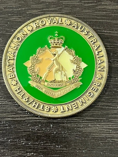 8TH/9TH BATTALION, ROYAL Australian Regiment (8/9 RAR) - Challenge Coin ...
