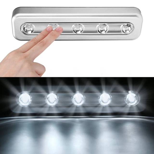 MINI LED CLOSET Touch Light Battery-Powered Magnetic Wall Lamp Home ...