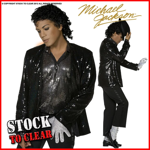 MICHAEL JACKSON BILLIE JEAN DELUXE SCHICKKLEID Kostüm EUR 95,68 ...