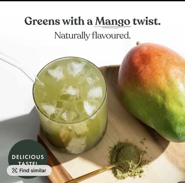 MANGO FS- GREENS Daily Super Greens Powder in Mango Flavour | 30 ...