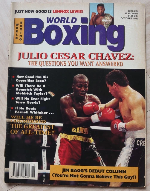 WORLD BOXING COLLECTABLE Magazine Featuring Julio Cesar Chavez RARE £9. ...