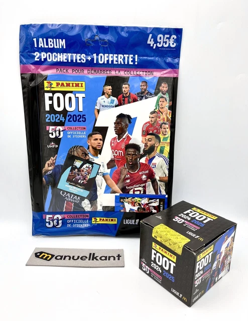 PANINI FOOT 2025 Ligue 1 Figurine - Starter Album + 1 Box 50 Packets £ ...