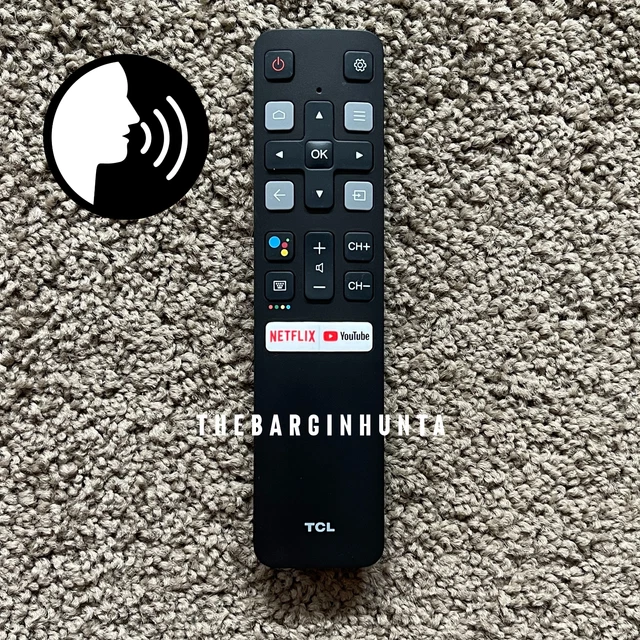 GENUINE TCL TV Remote Control 40S615, 50P8M, 55P8M, 55P8S, 65P8S VOICE ...
