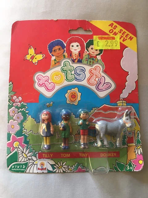 TOTS TV KIDS Rag doll Figures Tilly Tom Tiny Donkey Carded Rare Uk £19. ...