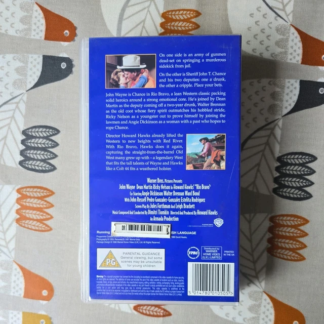 RIO BRAVO JOHN Wayne Dean Martin Ricky Nelson (VHS, 1998) LIKE NEW ...
