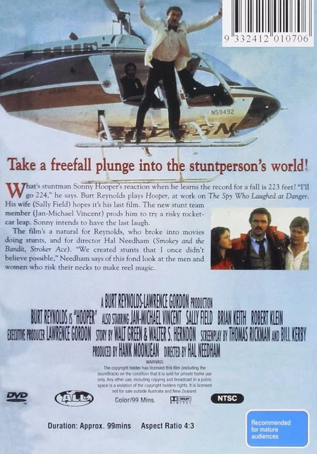 HOOPER (DVD) ADAM West Jim Burke Burt Reynolds Jan-Michael Vincent (UK ...