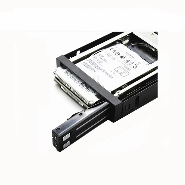 2.5& 3.5& SATA HDD SSD Internal Dual Bay Tray-Less Mobile Rack ...