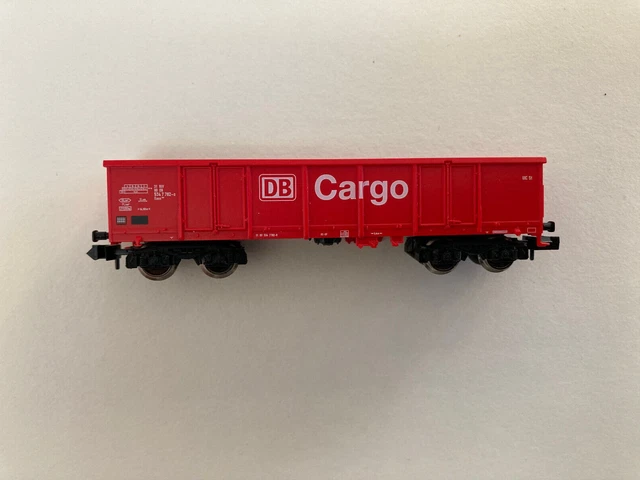 FLEISCHMANN 8294 SPUR N offener Güterwagen DB Cargo rot mit Ladung EUR ...