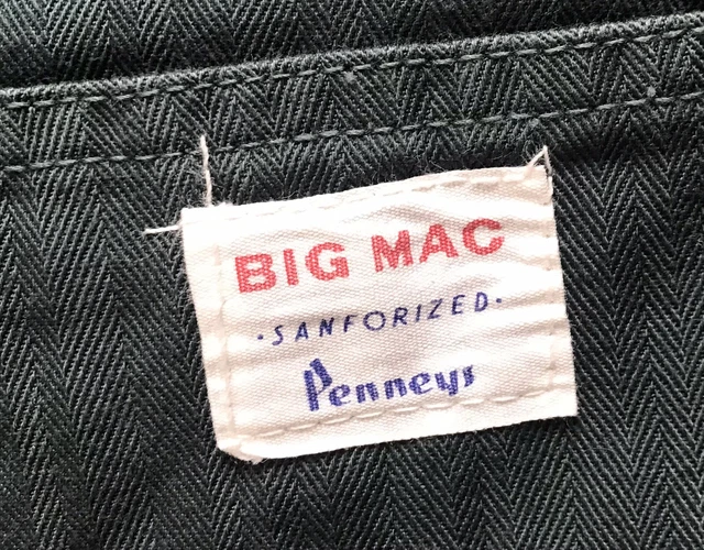 VINTAGE 60’S BIG MAC Penneys Sanforized Work Coveralls 42R Green Herringbone $70.00 - PicClick CA