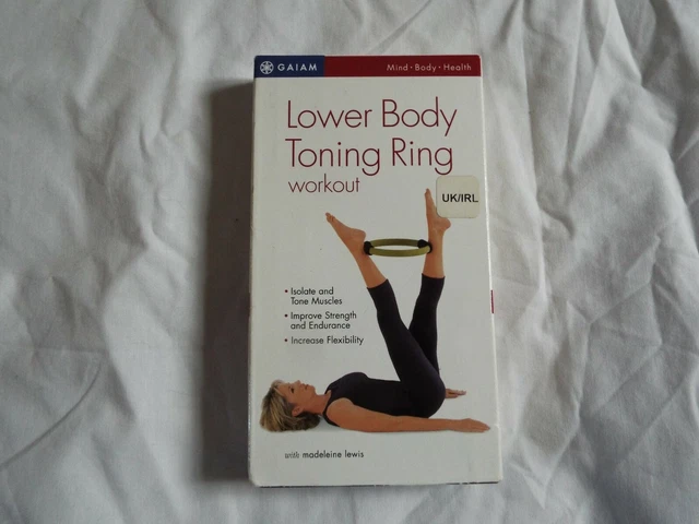 GAIAM LOWER BODY Toning Ring workout [VHS Video Tape] (COMES WITHOUT ...