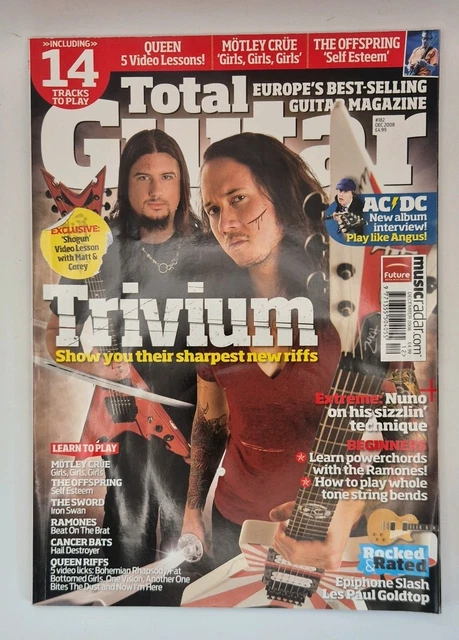 TOTAL GUITAR MAGAZINE December 2008 182 Trivium Queen Motley Crue (4 Of ...