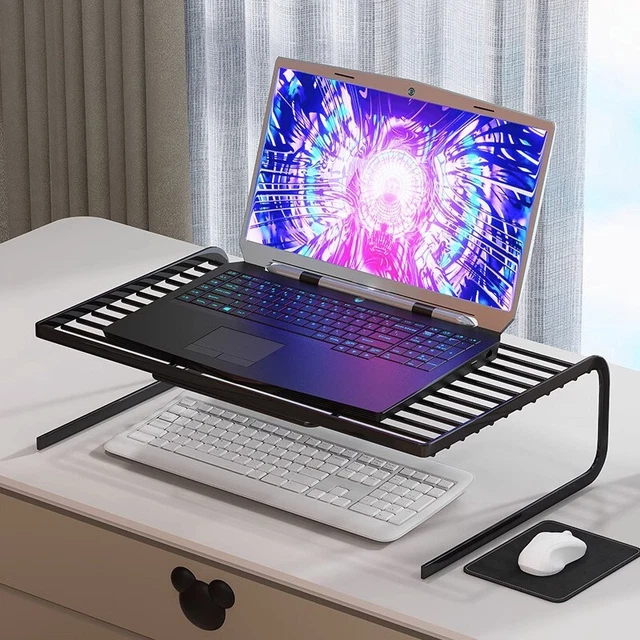 COMPUTER MONITOR STAND Bracket PC Screen Rack Laptop Cooling Holder ...