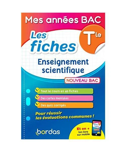 MES ANNÉES BAC - Les fiches Enseignement scientifique Tle, Aoustin, Fabien; Cha EUR 6,69 ...