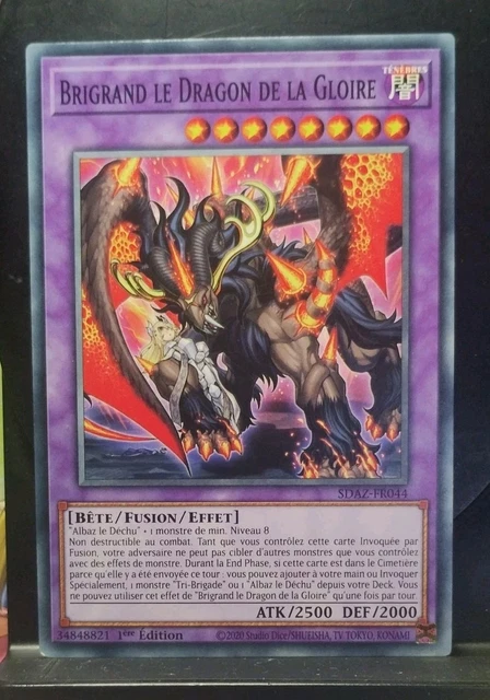 CARTE YU-GI-OH - Brigand Le Dragon De La Gloire # Sdaz-fr044 EUR 1,00 - PicClick FR