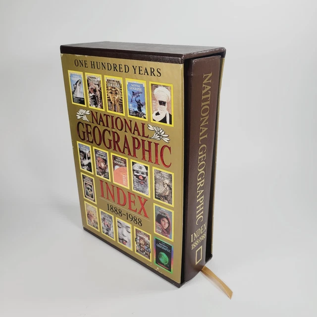 NATIONAL GEOGRAPHIC INDEX One Hundred Years 1888-1988 Book With Slip ...
