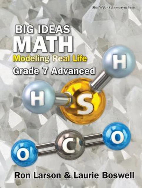 BIG IDEAS MATH: Modeling Real Life - Grade 7 Advanced Student Edi £12. ...