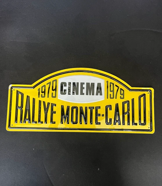 1979 RALLYE MONTE Carlo Monaco WRC Cinema Motor Car Rally Plate £200.00 ...