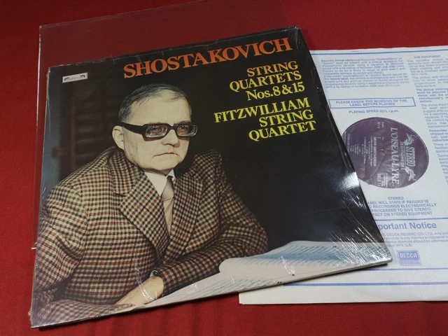 SHOSTAKOVICH STRING QUARTETS NOS 8 & 15 Fitzwilliam - LP L'Oiseau-Lyre UK 1976 EUR 19,81 ...