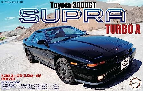 FUJIMI 1/24 SCALE Toyota SUPRA 3000 GT Turbo A 1987 Plastic Model Kit ...