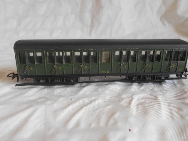 SMCF VINTAGE PLM French railways all 2nd class coach metal model 1960s ...