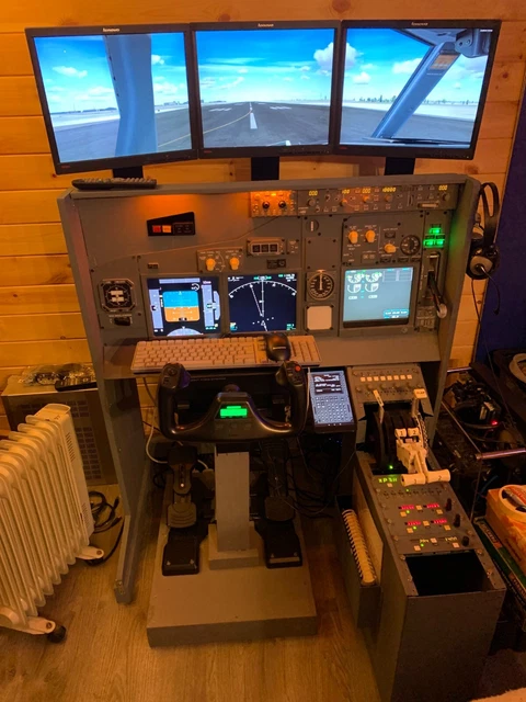 737 CAPTAIN'S SIDE flight simulator cockpit £1,000.00 - PicClick UK