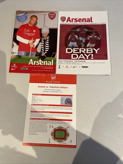 ARSENAL FC OFFICIAL Programmes X2 £3.83 - PicClick UK
