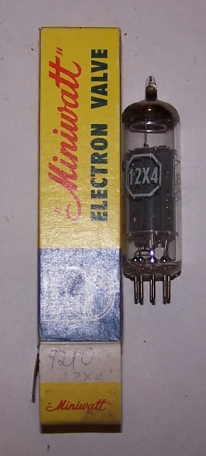 NEW OLD STOCK Minniwatt 12X4 Full Wave Rectifier 7 pin valve $10.00 ...