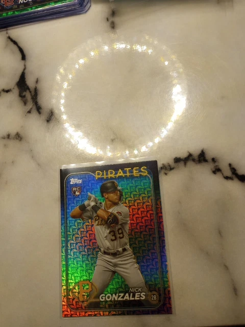 CARTA ROOKIE 2024 Topps Series 1 NICK GONZALES Pirates RC Pasqua Hoil ...