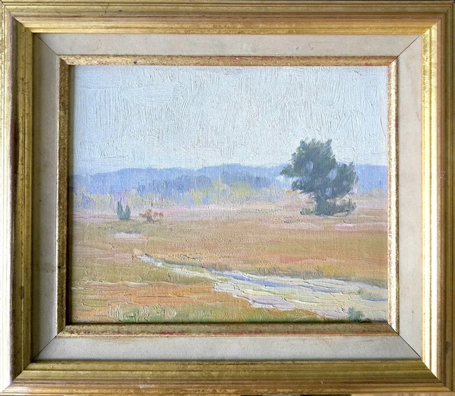 BART JOHN BLOMMERS Paysage impressionniste école hollandaise 22x27cm ...