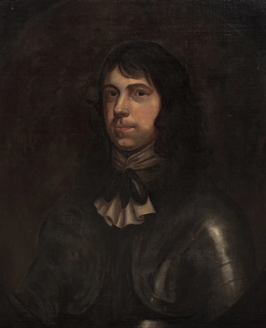 LARGE 17TH CENTURY English Knight Portrait Of Sir Ralph Warton (1656 ...