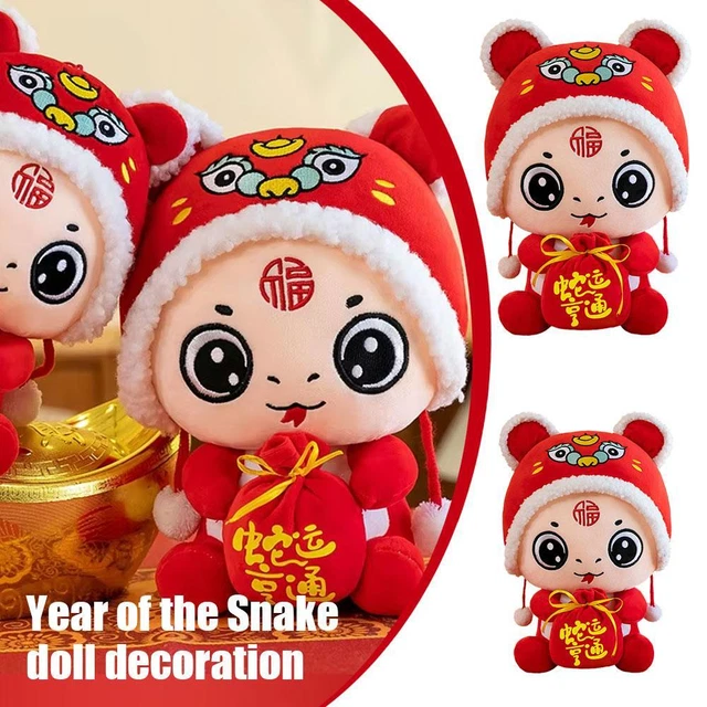 2025 YEAR OF The Snake Stuffed Animal, Chinese New Year Plush Decor Mascot F5T7 £6.76 - PicClick UK