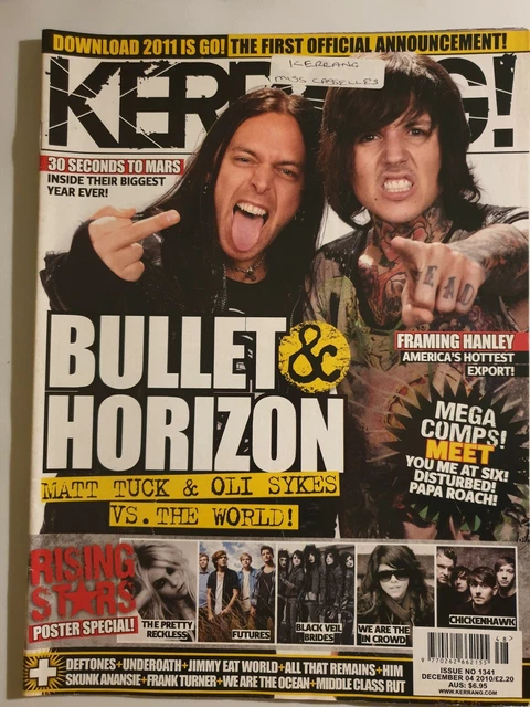 KERRANG MAGAZINE 1341 Bullet For My Valentine Bring Me The Horizon ...