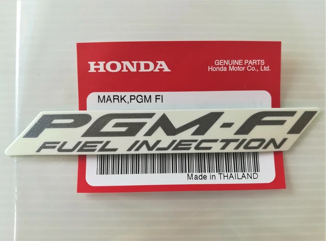 ORIGINAL HONDA PGM FI FUEL INJECTION-11cm-Aufkleber-GRAU/WEISS-Sticker ...