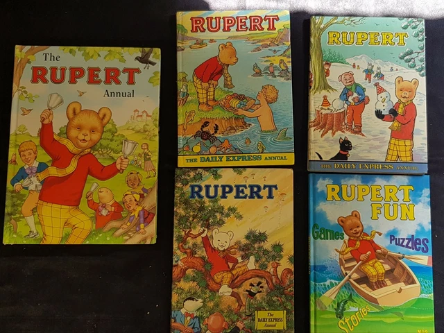 RUPERT BEAR ANNUALS & Fun Book - 1973 / 74 / 75 / No 2 & 68 EUR 22,46 ...