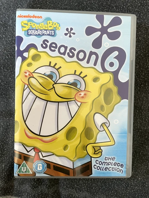 SPONGEBOB SQUAREPANTS COMPLETE Season 6 DVD Box Set REGION 2 2010 £14. ...